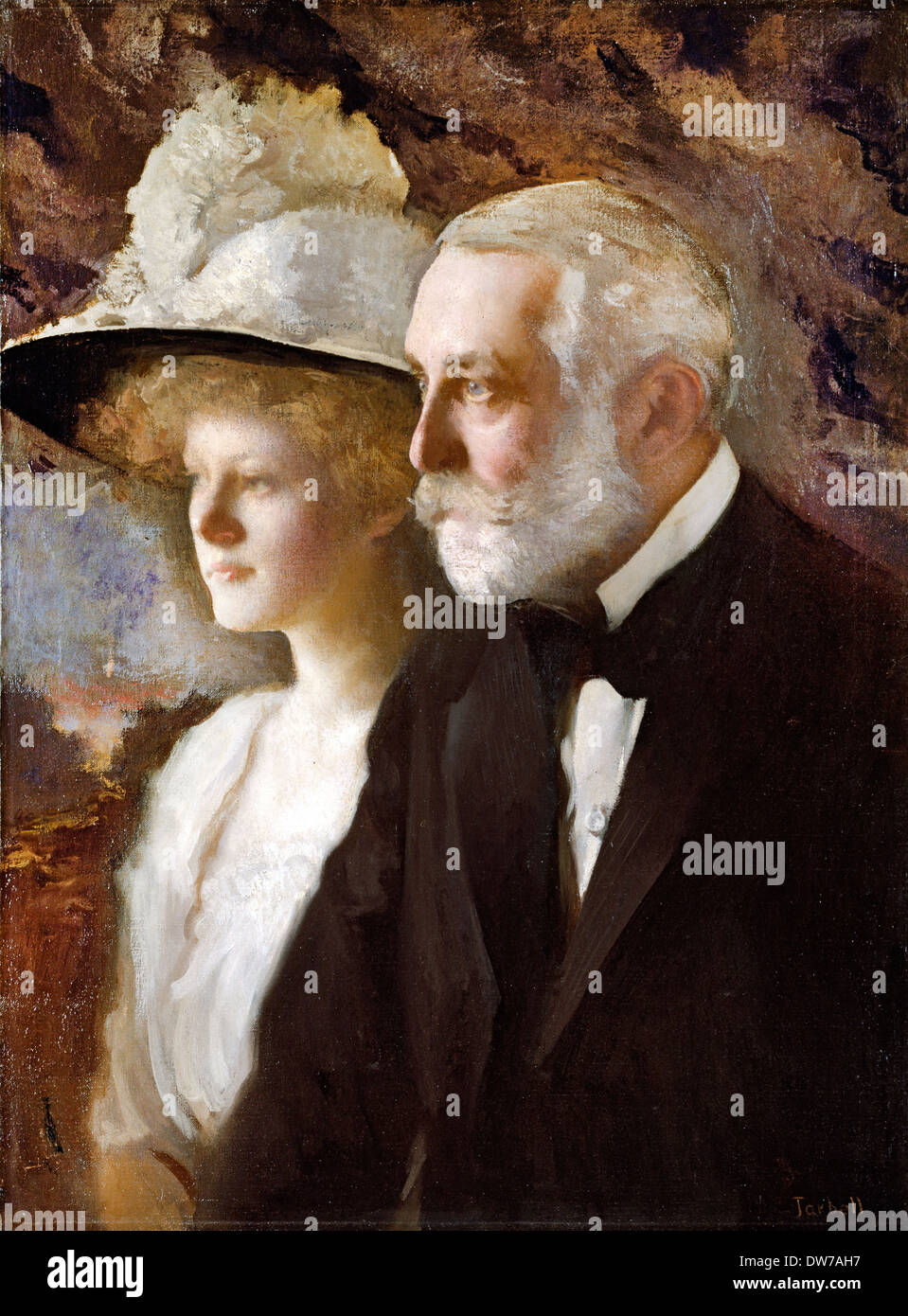 Edmund Charles Tarbell, Henry Clay and Helen Frick. Circa 1910. Oil on ...