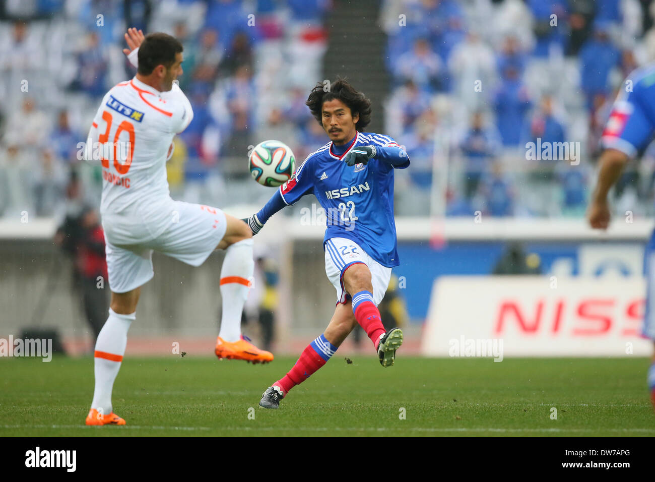Nissan Stadium, Kanagawa, Japan. 2nd Mar, 2014. Yuji Nakazawa (F ...