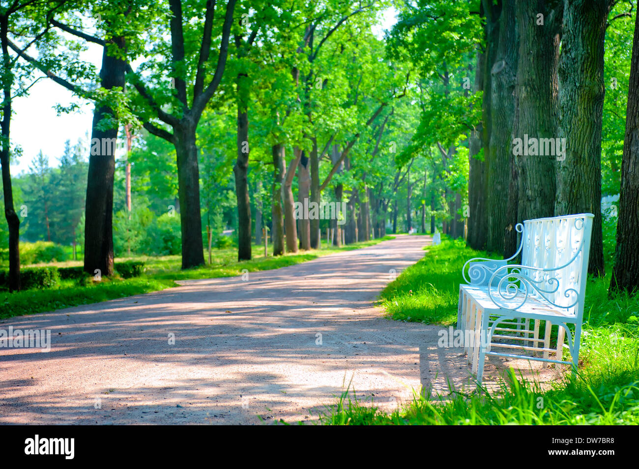 beautiful landscaped park summer day Stock Photo - Alamy