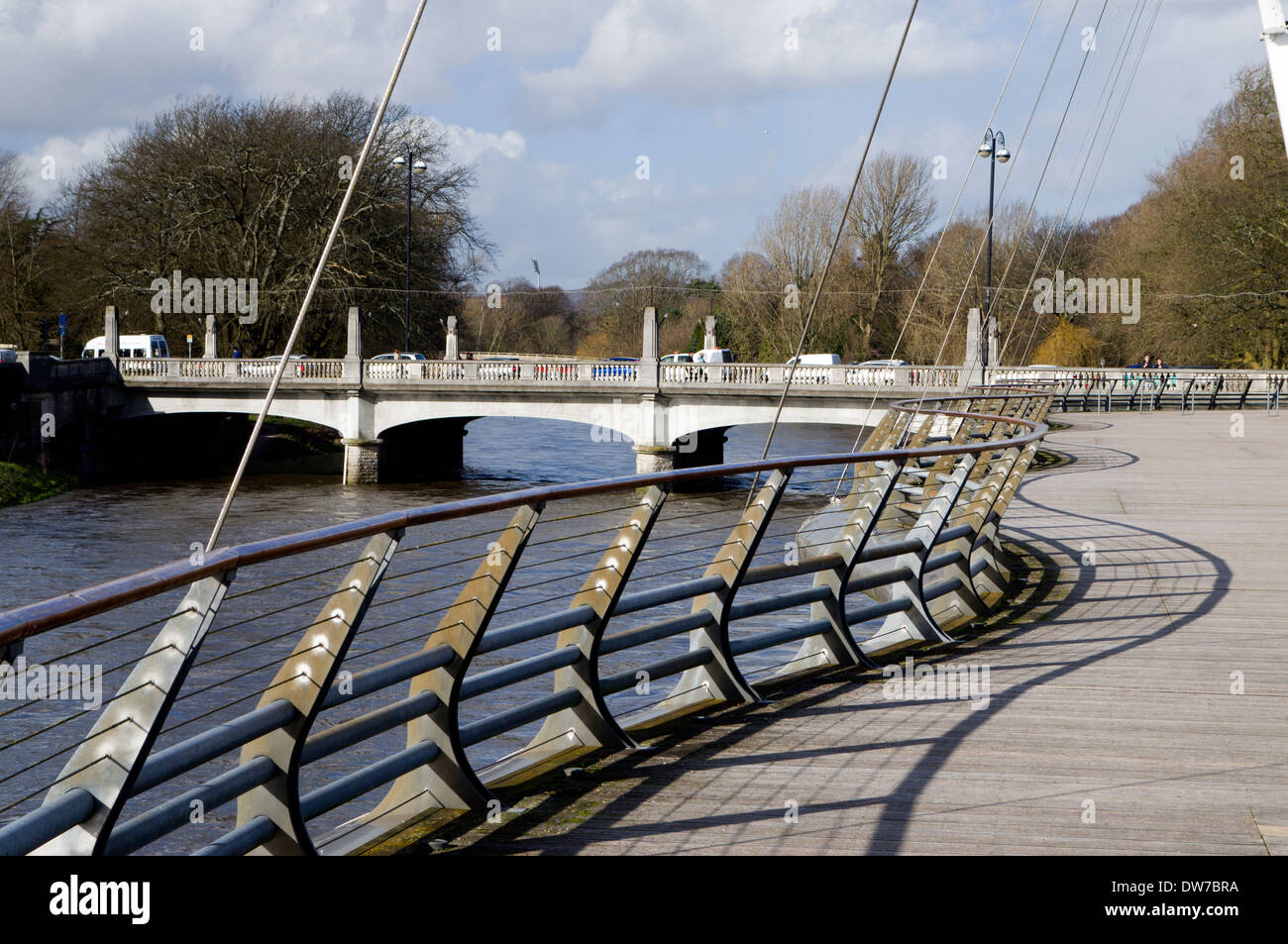 Cardiff Bridge and River Taff, Cardiff, Wales Stock Photo - Alamy