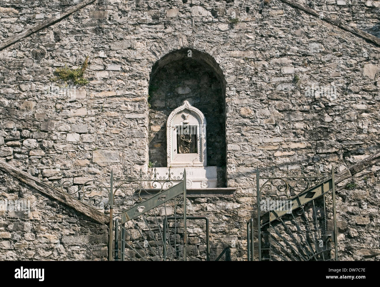 Little Altar in niche, Italy Stock Photo - Alamy