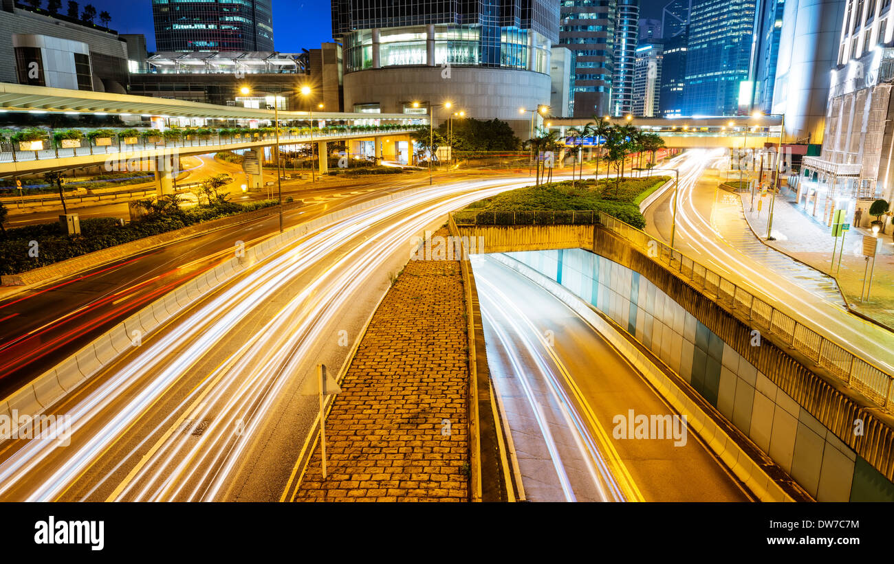 Fast moving cars at night Stock Photo - Alamy