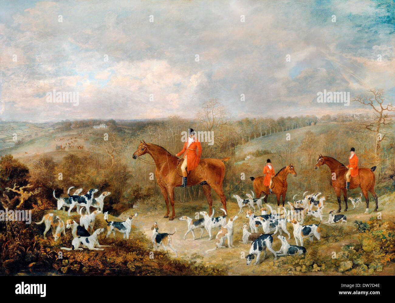 Dean Wolstenholme, Lord Glamis and his Staghounds 1823 Oil on canvas ...