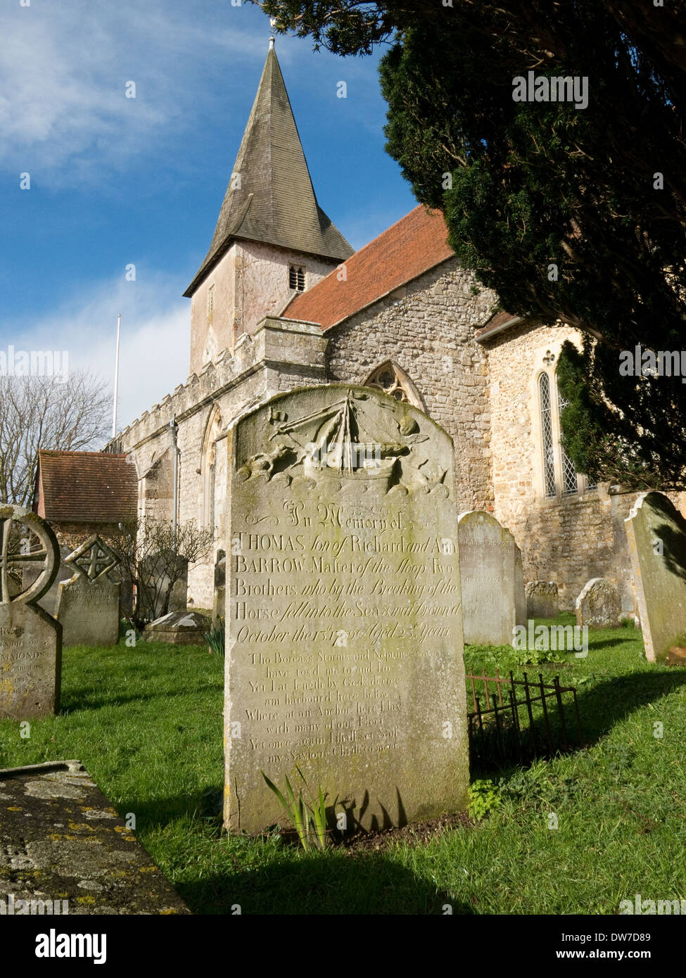 Bosham churchyard, Hampshire, england Stock Photo - Alamy