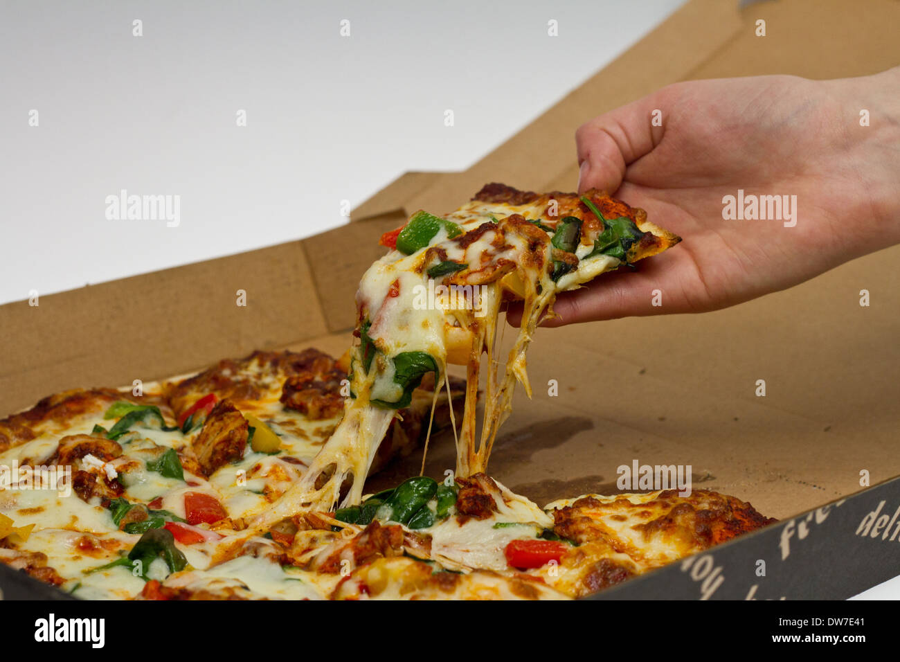 Meat feast pizza hi-res stock photography and images - Alamy