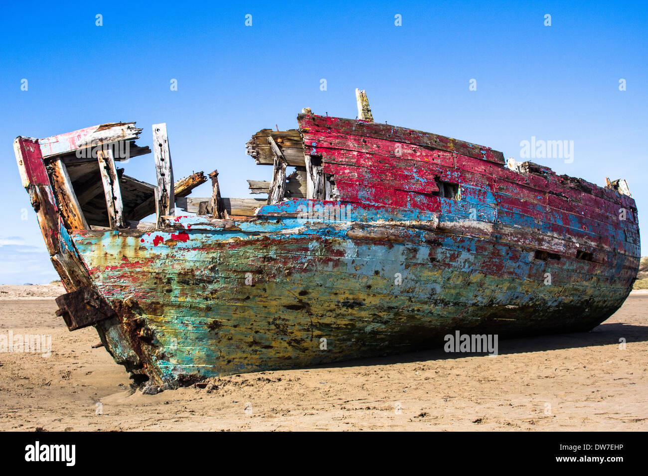Old Devon Shipwreck Stock Photo - Alamy