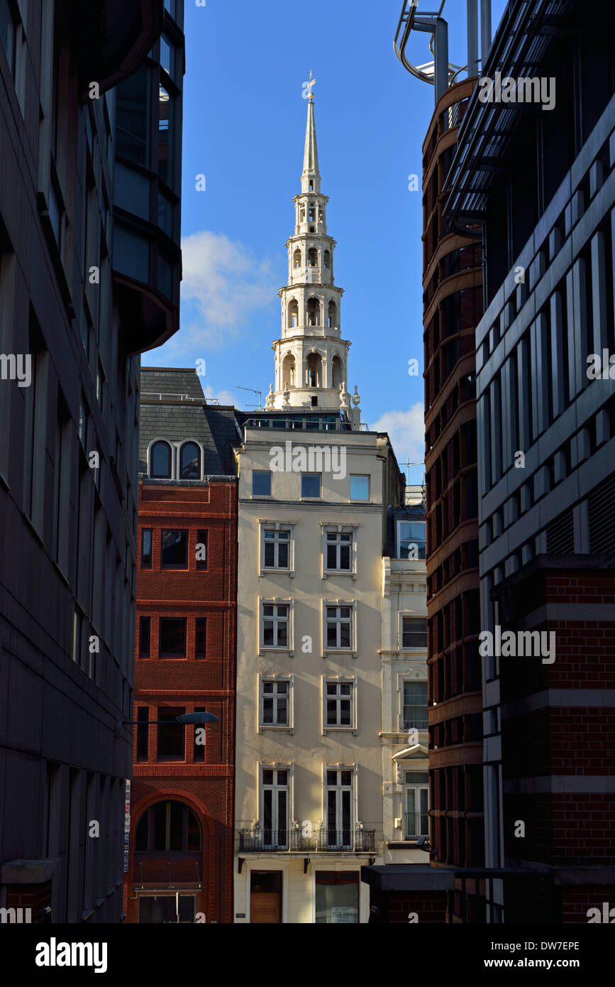 St brides church fleet street hi-res stock photography and images - Alamy