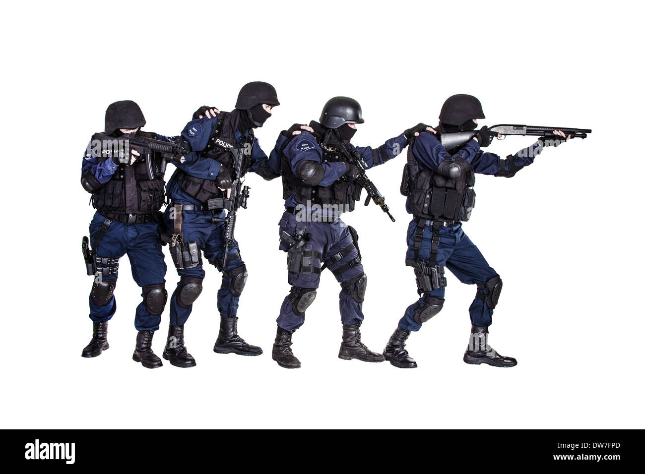 SWAT team in action Stock Photo - Alamy
