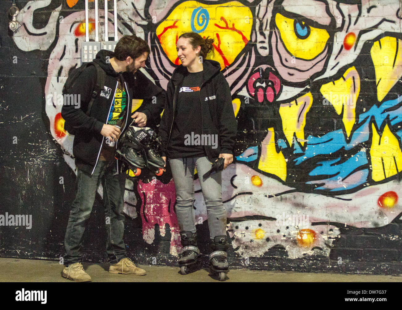 Rampworx Skatepark, Liverpool, Merseyside, UK. 1st March, 2014. Laced ...