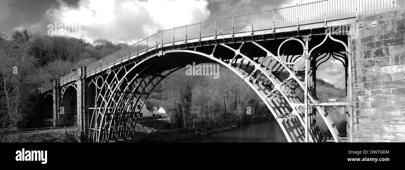 First iron bridge in the world Black and White Stock Photos & Images ...