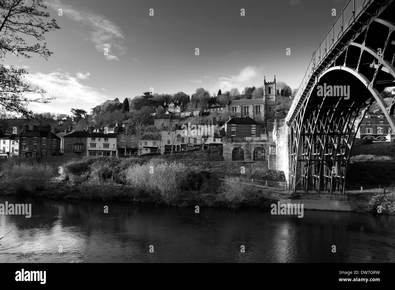 Coalbrookdale iron bridge Black and White Stock Photos & Images - Alamy