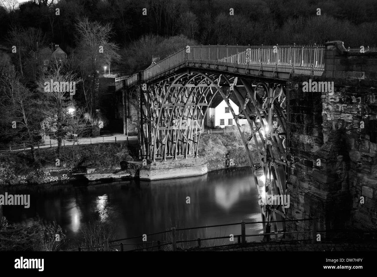 The first cast iron bridge in the world, crossing the river Severn ...