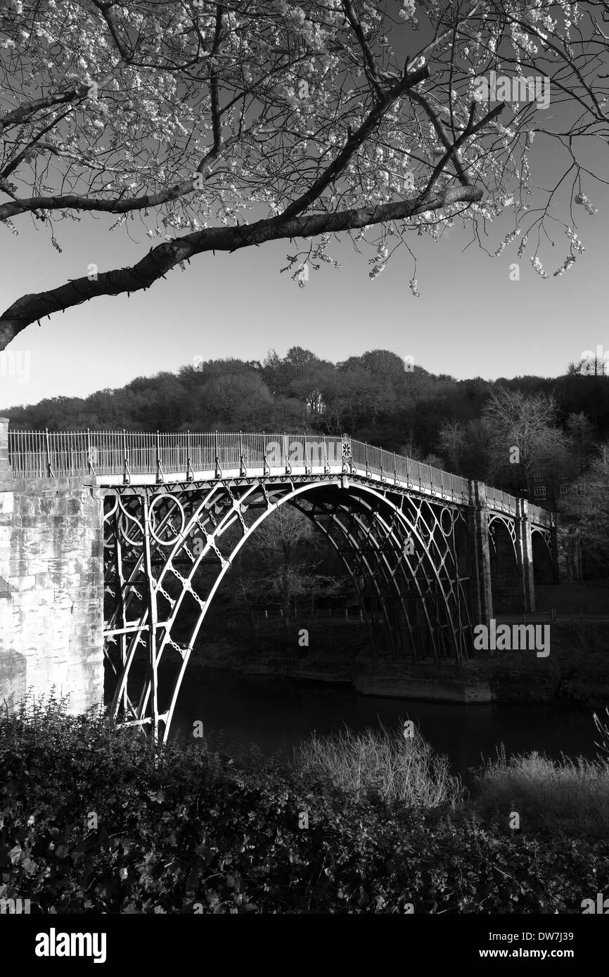 The first cast iron bridge in the world, crossing the river Severn ...