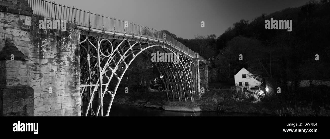 The first cast iron bridge in the world, crossing the river Severn ...