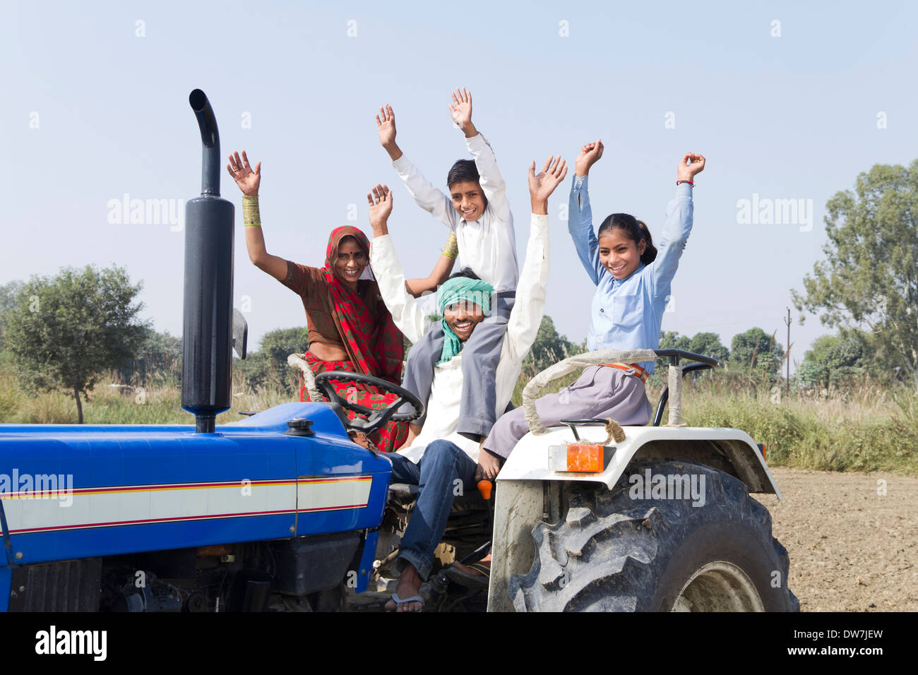 Farm mother father sons four people hi-res stock photography and images ...