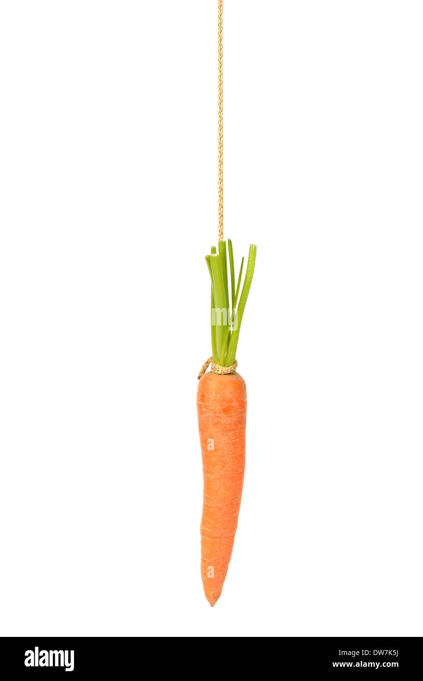 Carrot on String Stock Photo - Alamy