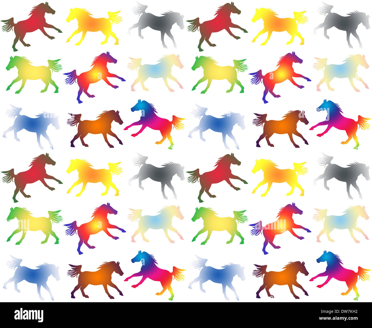 On the gallop Cut Out Stock Images & Pictures - Alamy
