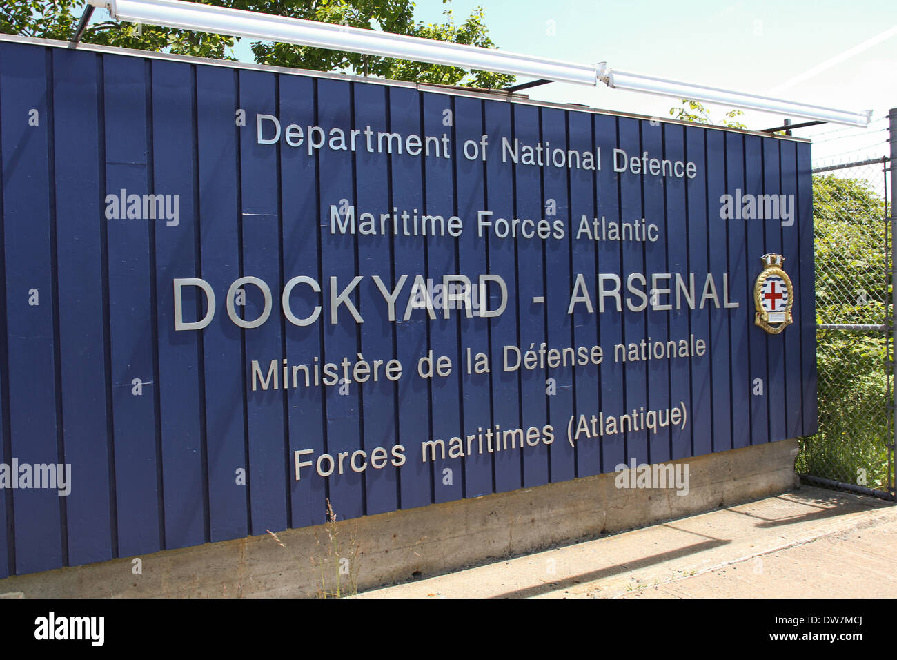 Entrance hmc dockyard in halifax hi-res stock photography and images ...