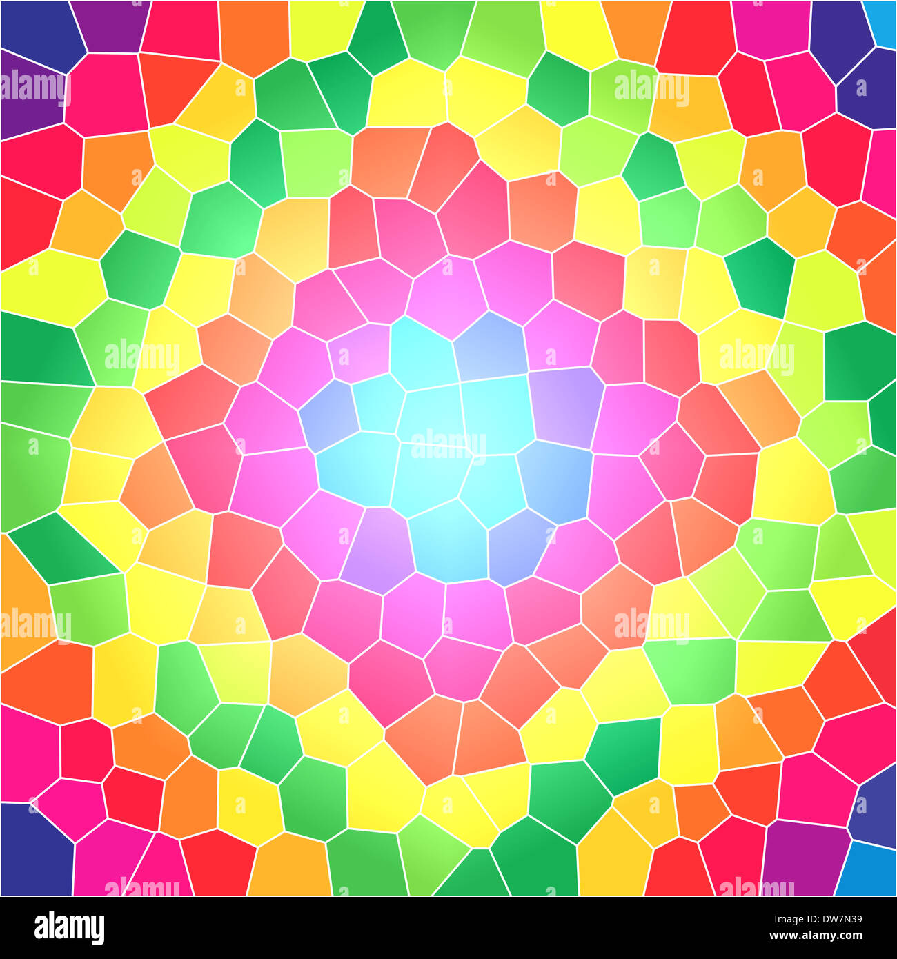 Rainbow colored bright stained glass pattern Stock Photo - Alamy