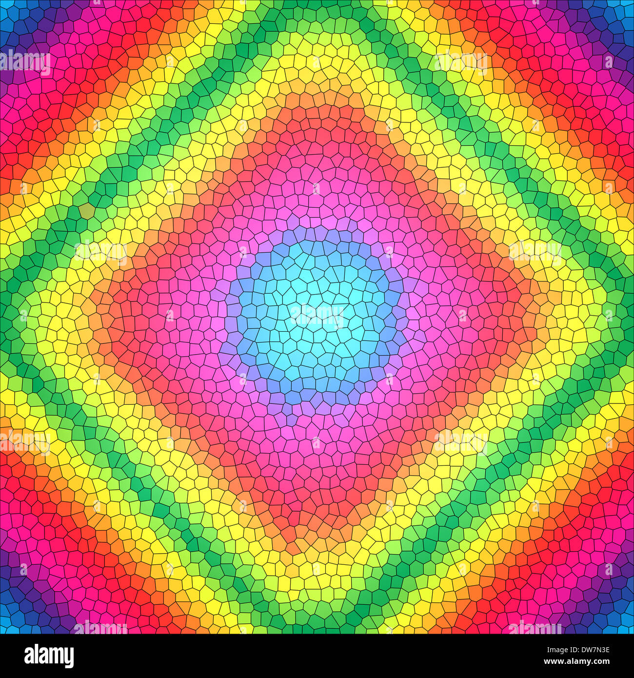 Stained glass gradient pattern in bright rainbow colors Stock Photo - Alamy