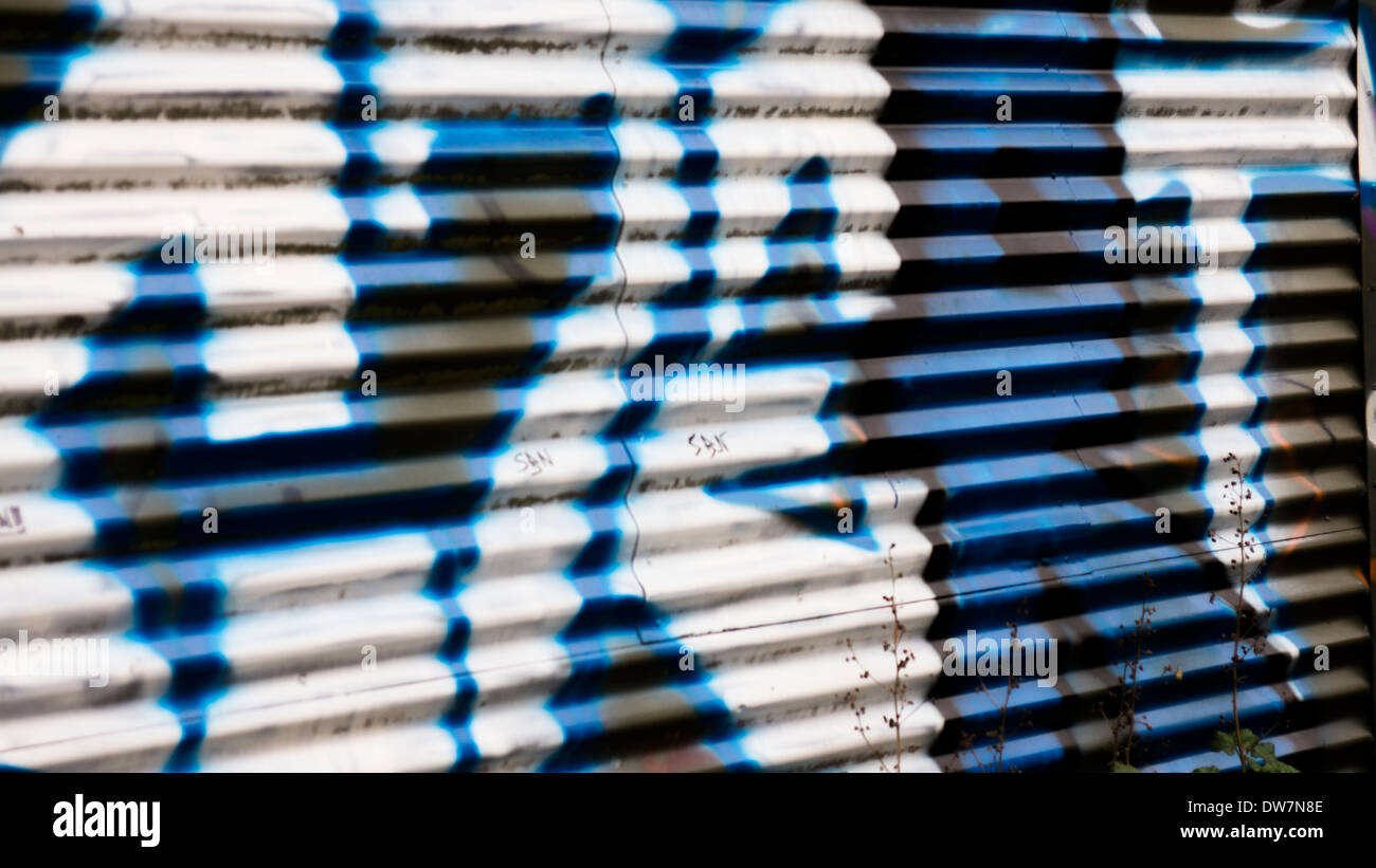 graffiti street art large area wall shutter Stock Photo - Alamy