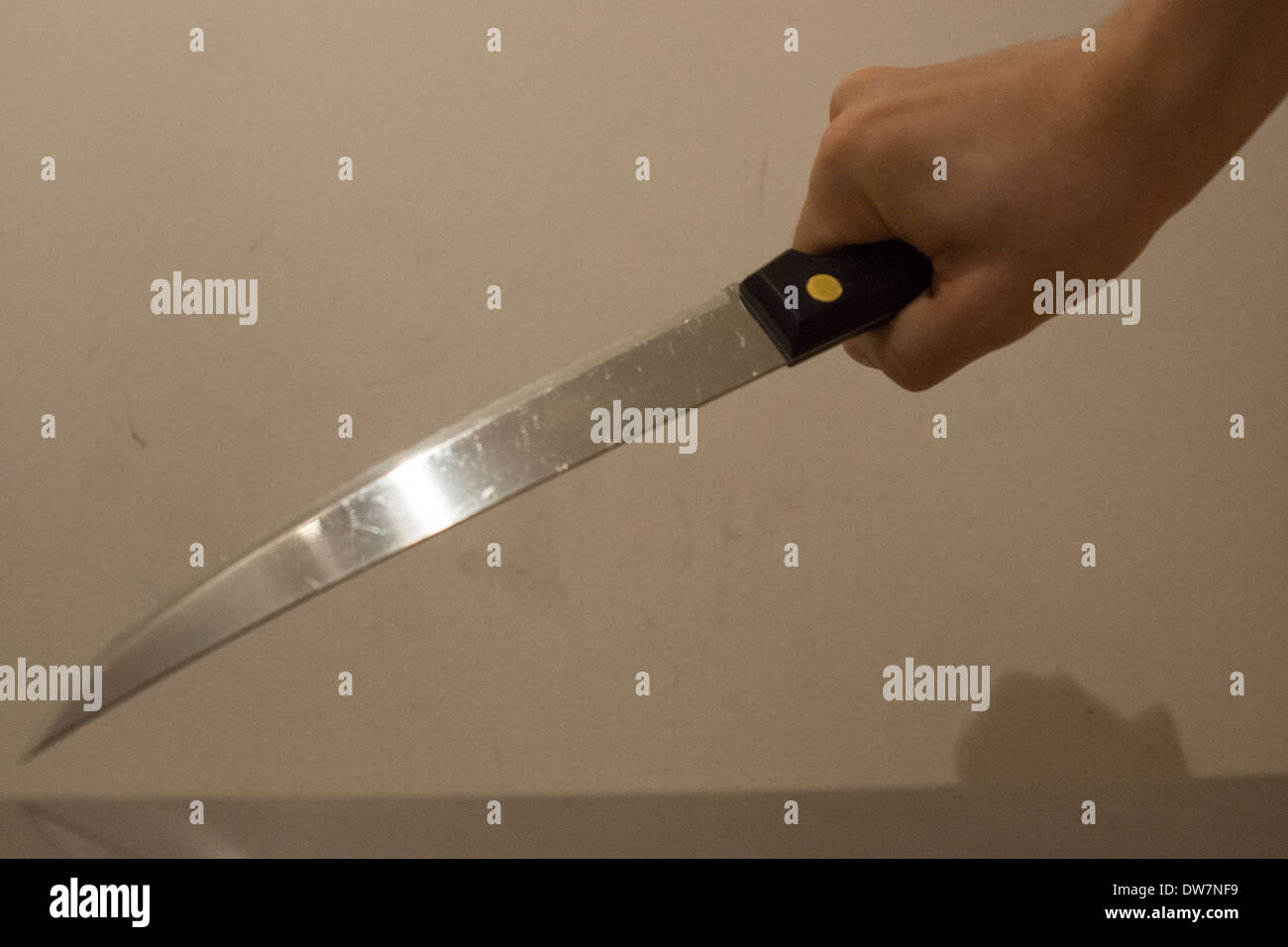 Fingers gripping knife hi-res stock photography and images - Alamy