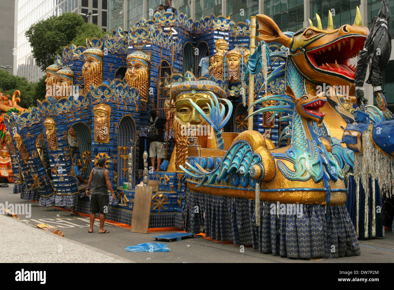 Rio de Janeiro, March 2nd 2014. Float of GRES Beija-Flor de Nilópolis ...