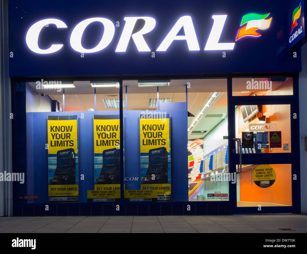 Gamble responsibly posters showing national gambling helpline number in ...