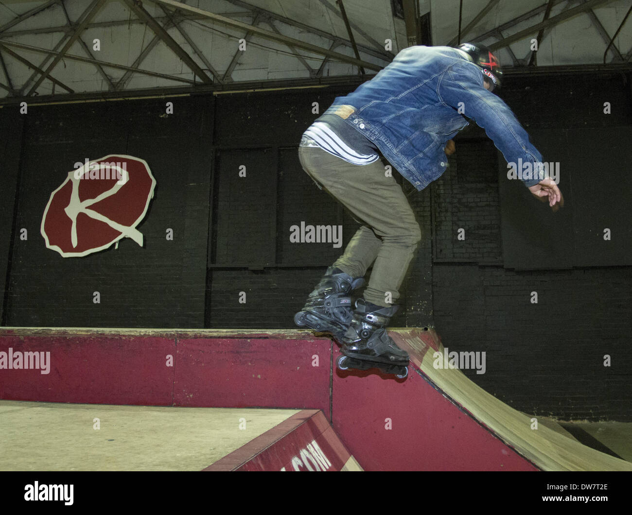 Rampworx Skatepark, Liverpool, Merseyside, UK. 1st March, 2014. Laced ...