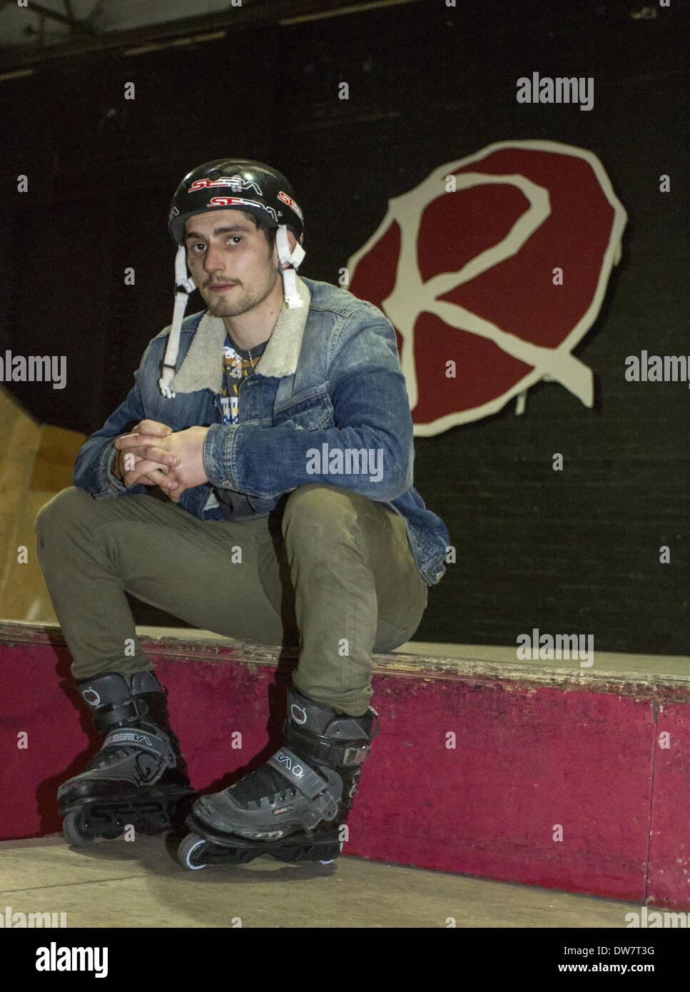 Rampworx Skatepark, Liverpool, Merseyside, UK. 1st March, 2014. Laced ...
