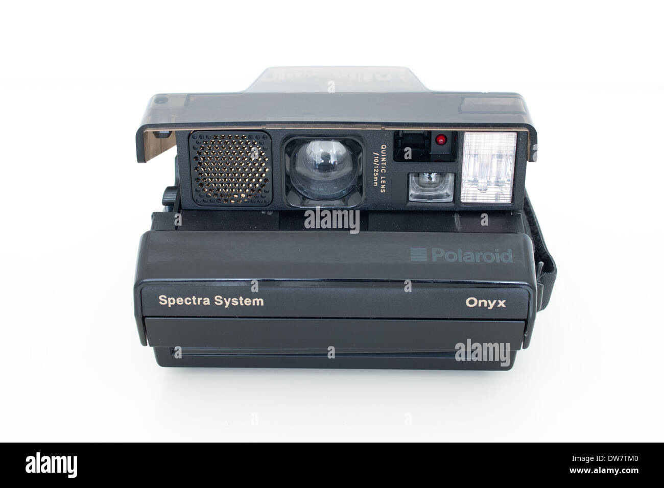 A Polaroid Spectra Onyx camera, with distinctive semi-translucent grey ...