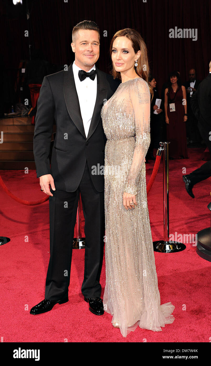 Brad pitt partner angelina jolie hi-res stock photography and images ...