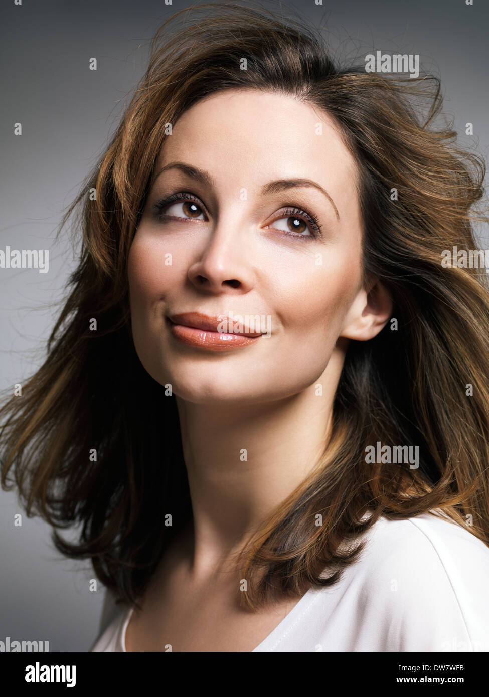 Beautiful woman face studio hi-res stock photography and images - Alamy