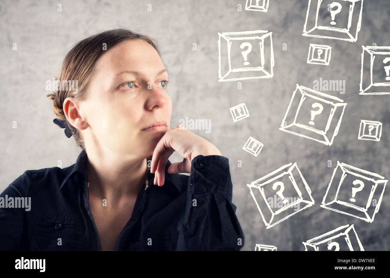 Looking questioning hi-res stock photography and images - Alamy