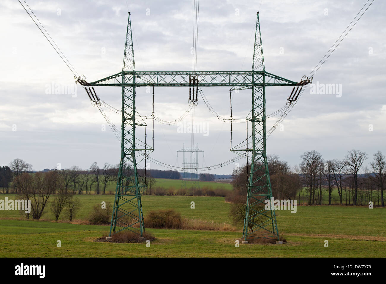 High voltage electric pylon Stock Photo - Alamy