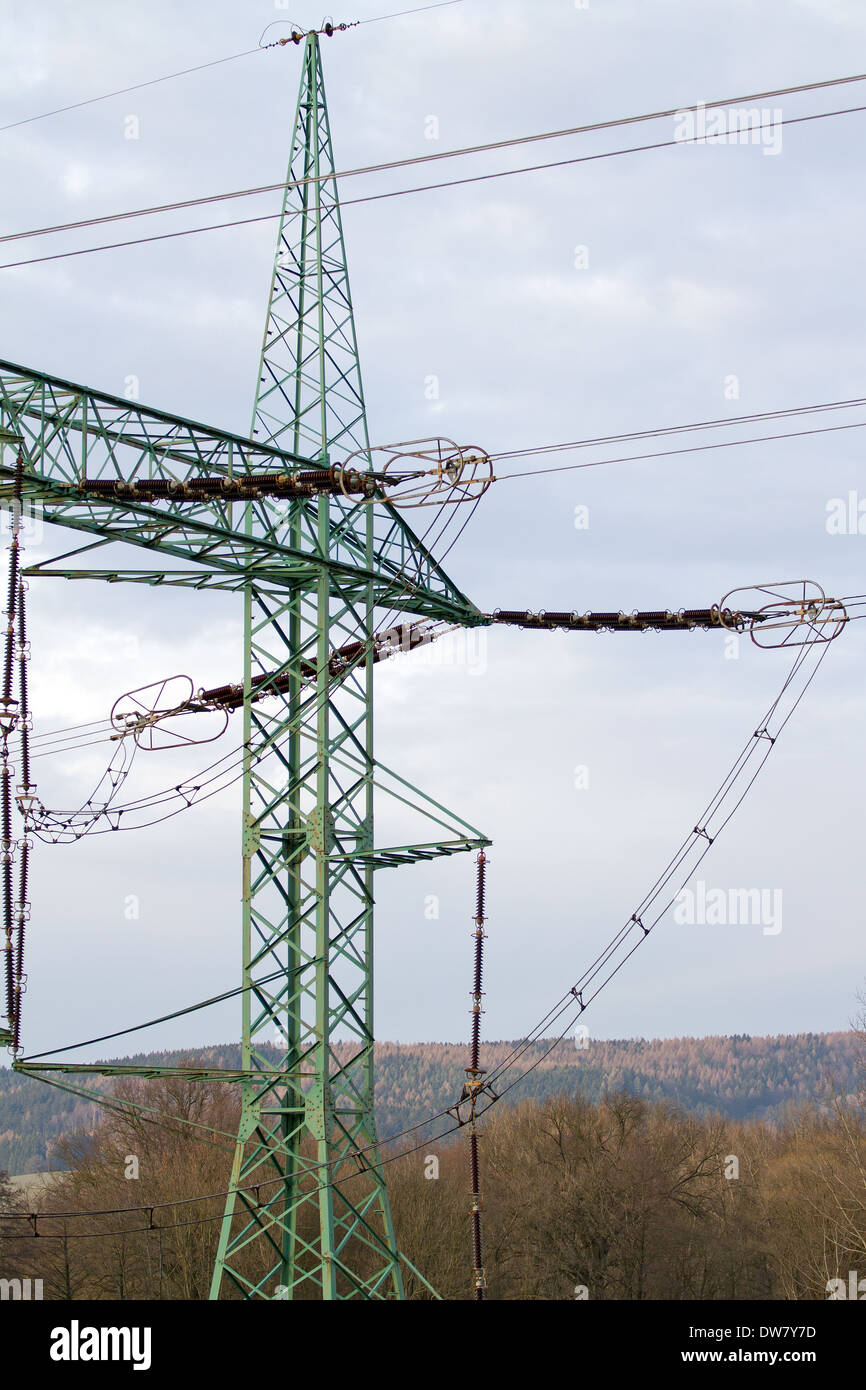 High voltage electric pylon Stock Photo - Alamy