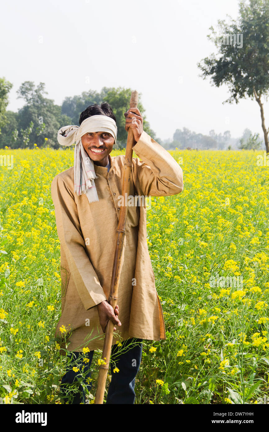 1 Indian famer standing in farms Stock Photo - Alamy