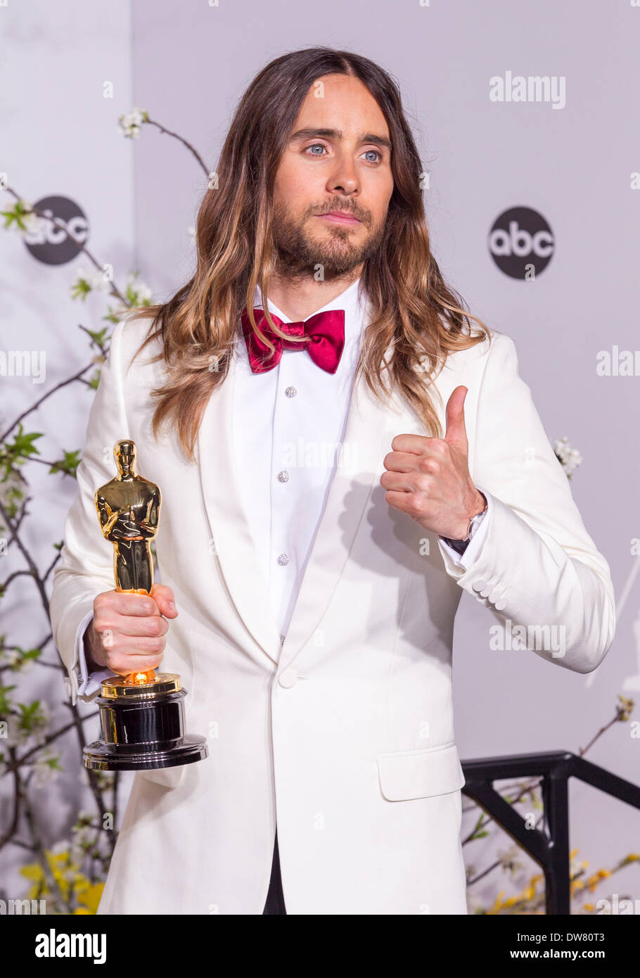 JARED LETO 86TH ANNUAL ACADEMY AWARDS PRESSROOM LOS ANGELES USA 02 ...