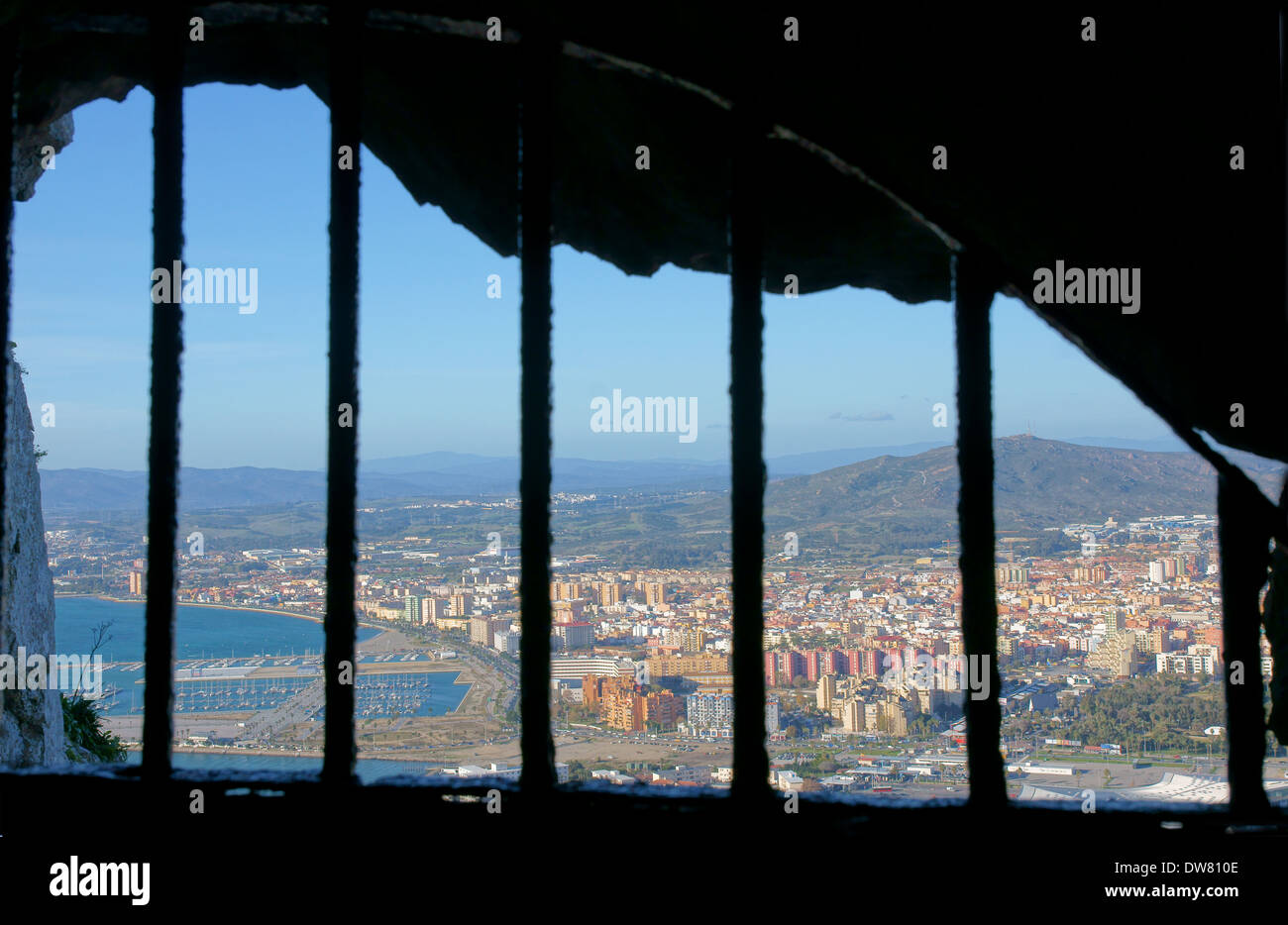 La Línea de la Concepción from Gibraltar Stock Photo - Alamy