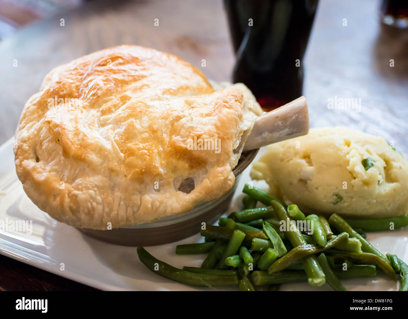 Lamb shank pie Stock Photo - Alamy