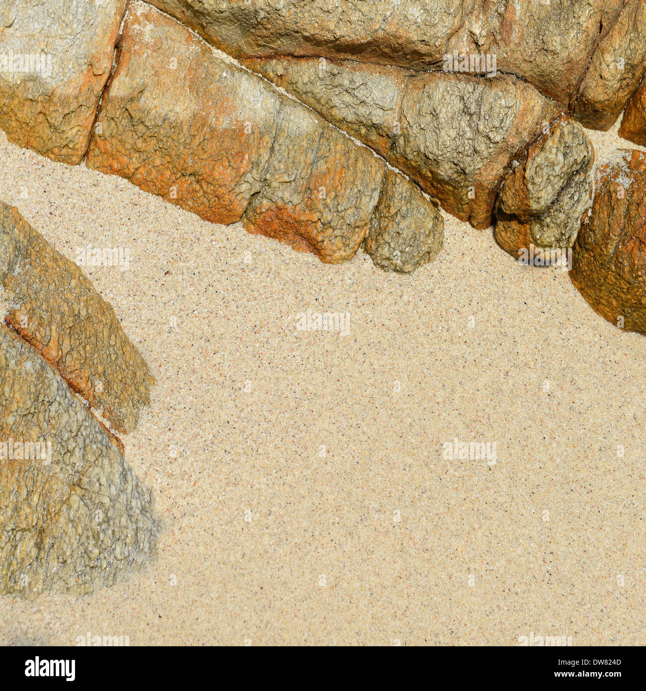 Sand beach rocks beautiful pattern and texture Stock Photo - Alamy