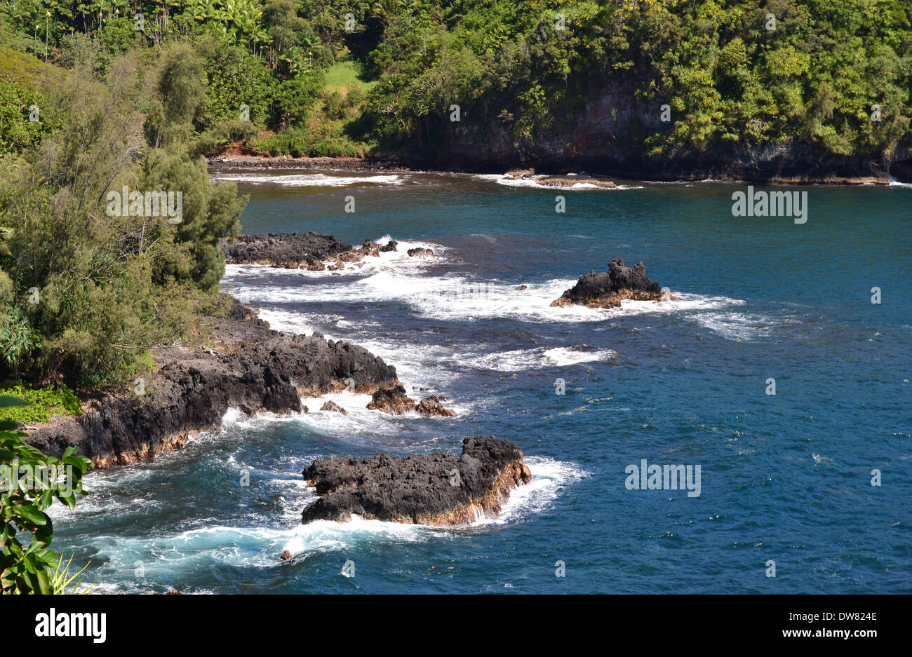 Onomea Bay, Hilo, Big Island, Hawaii, USA Stock Photo - Alamy