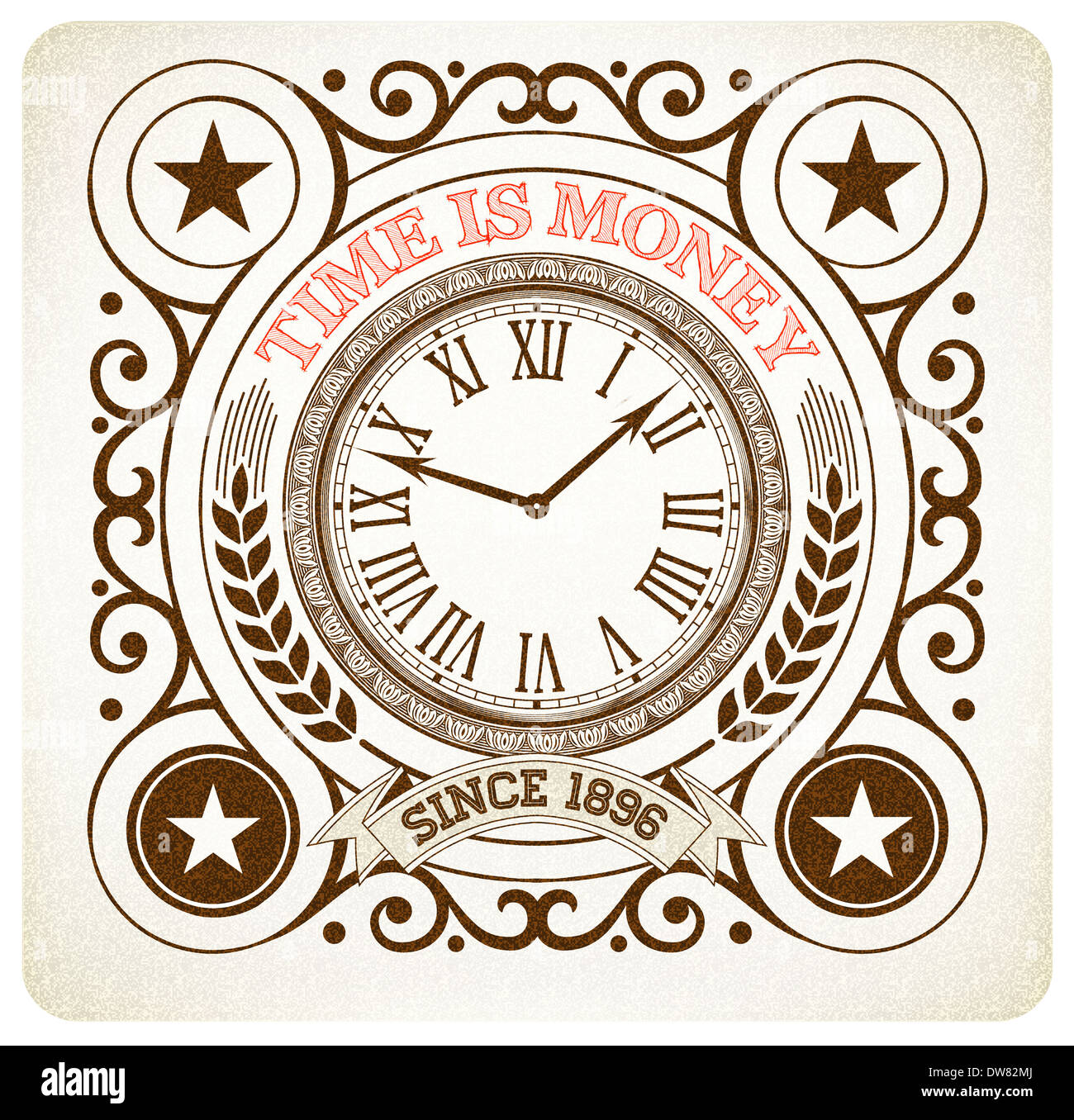 Vector. Old style design and floral details. Organized by layers Stock ...