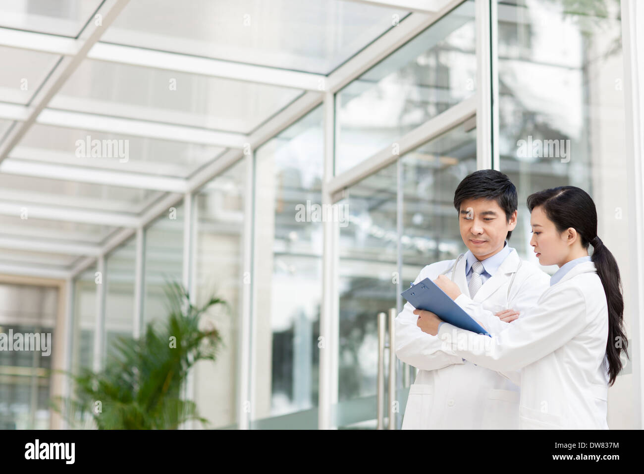 Doctors in discussion Stock Photo - Alamy
