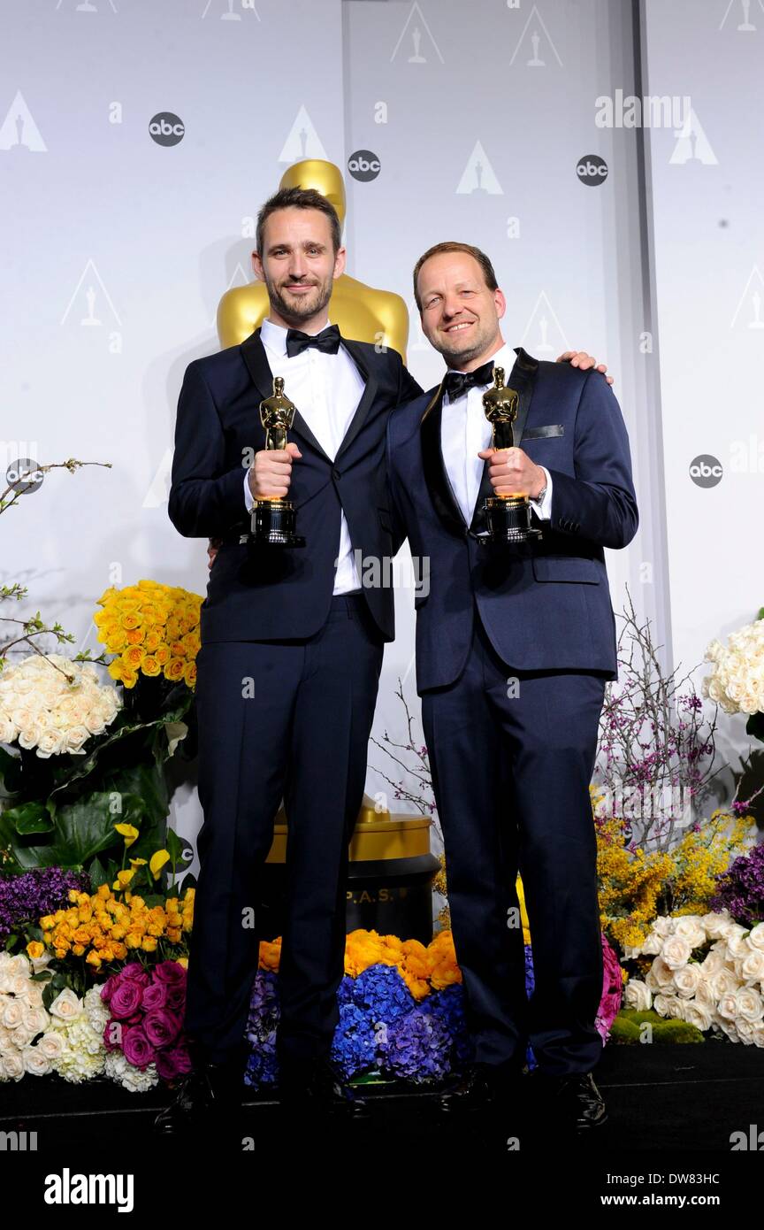 Los Angeles, CA. 2nd Mar, 2014. Anders Walter, Kim Magnusson in the ...