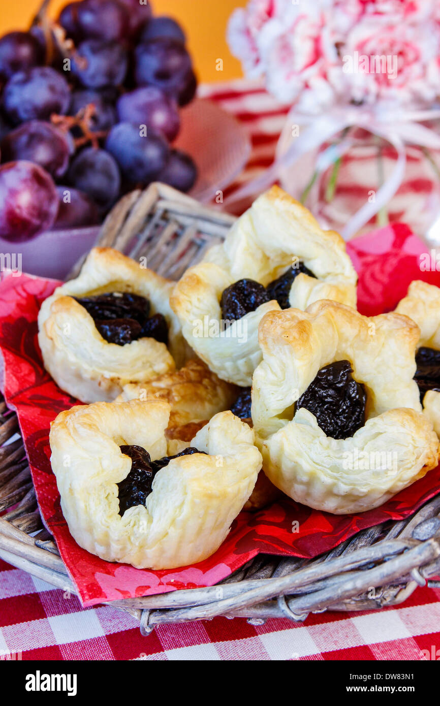 Puff pastry filled with plumsPuff pastry filled with plums Stock Photo ...
