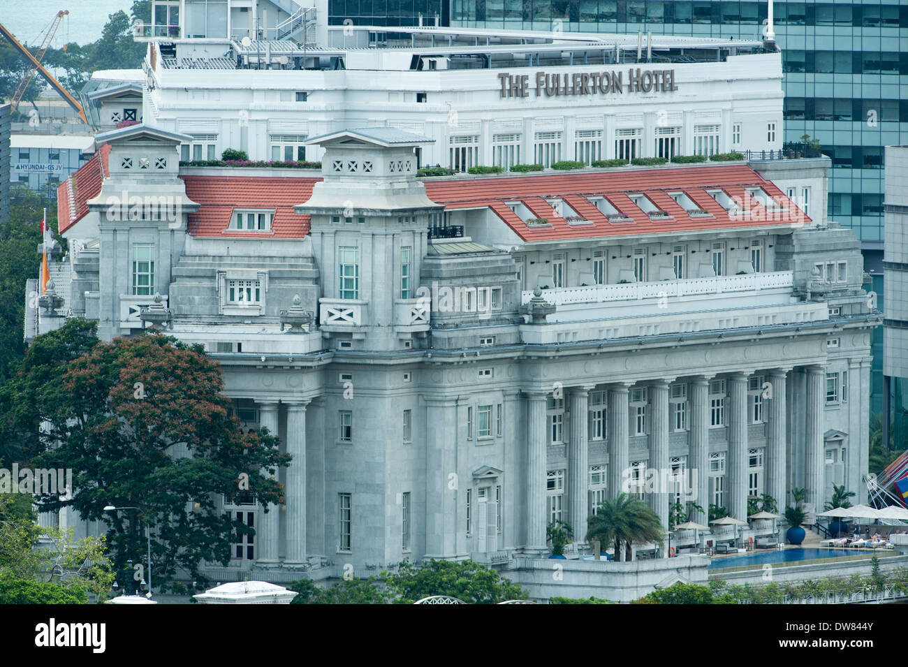 The Fullerton Hotel, Marina Bay, Singapore Stock Photo - Alamy