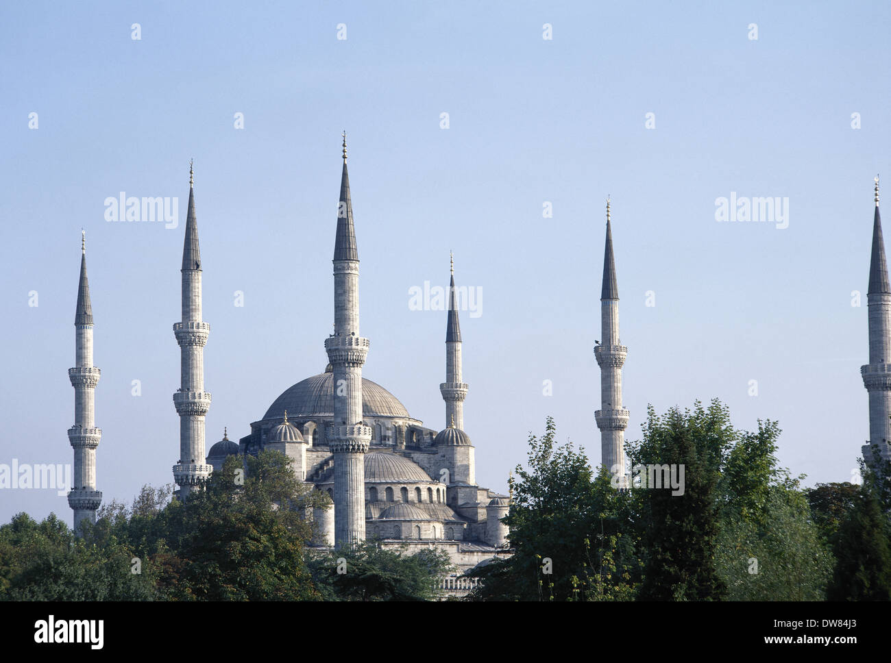 Turkey. Istanbul. The Blue Mosque. 17th century. Built by Sedefkar ...