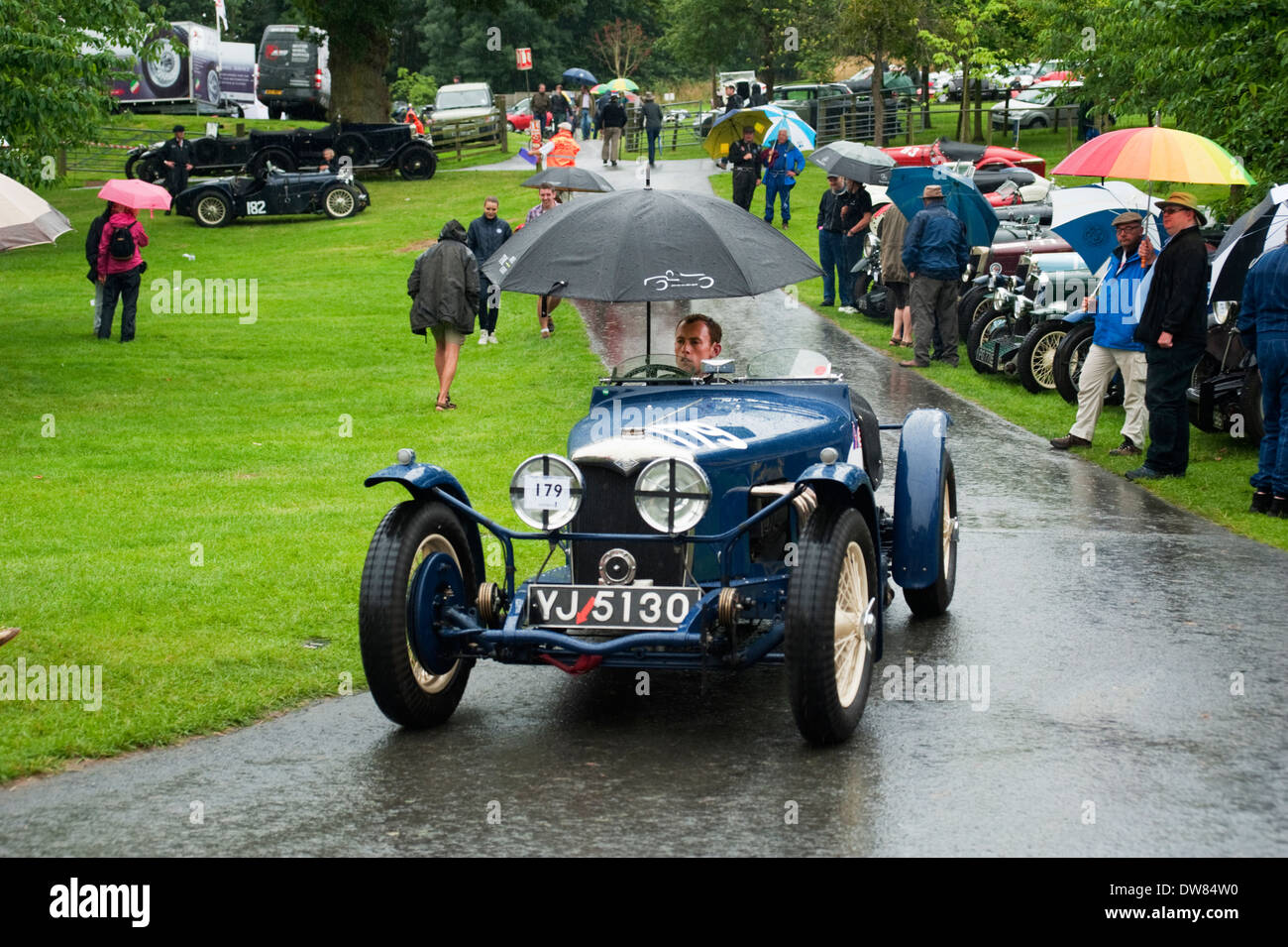 Garry White in a 1937 Riley 12-4 Special at the VSCC Prescott Speed ...