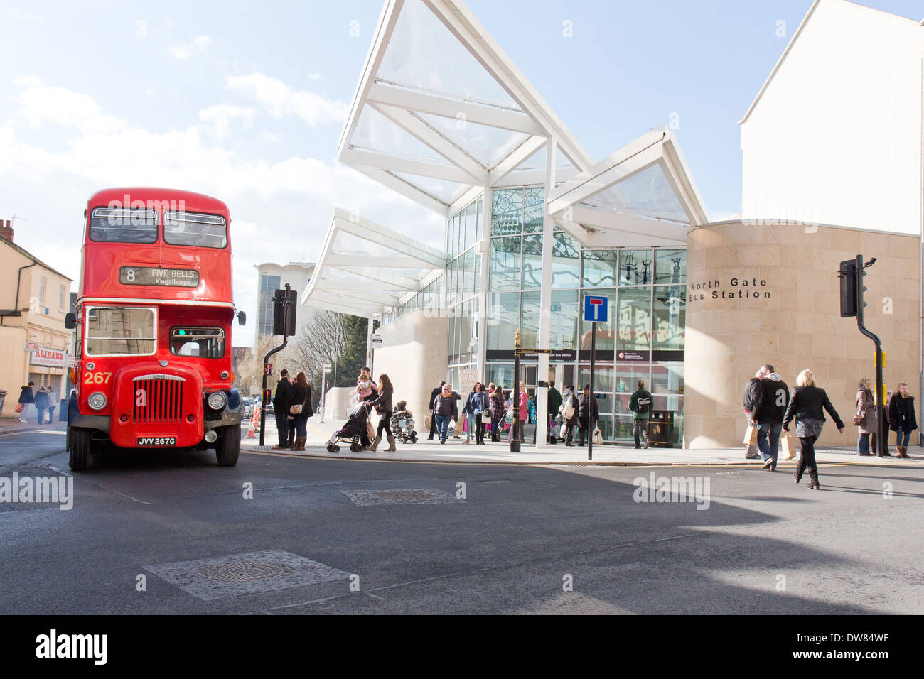 The new bus station in Northampton - North Gate Bus Station with a ...